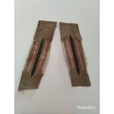 Pattes de col litzen de troupe WH Panzer WW2 ORIGINALES - Insignes de ...
