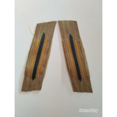 Pattes de col litzen de troupe WH cavalerie WW2 fabrication ancienne ...