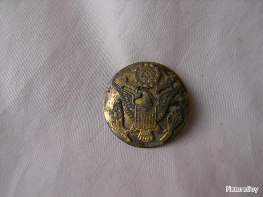 WW2 US INSIGNE DE CASQUETTE AMÉRICAINE MILITAIRE SOUS-OFFICIERS ...