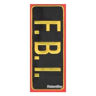 Patch dorsale FBI noir avec colle - Insignes en tissu - Patchs (11275715)