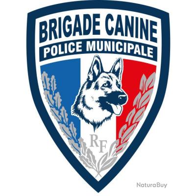 Ecusson plastifie relief brigade canine sur velcro - Patchs et écussons ...