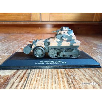 Char AMC Schneider P16 (M29) Citroën Belgique 1940 Eaglemoss 1/43 ...