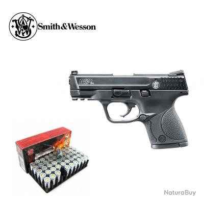 Pack pistolet Smith & Wesson M&P9C cal. 9mm PAK - Pistolets d'alarme de ...