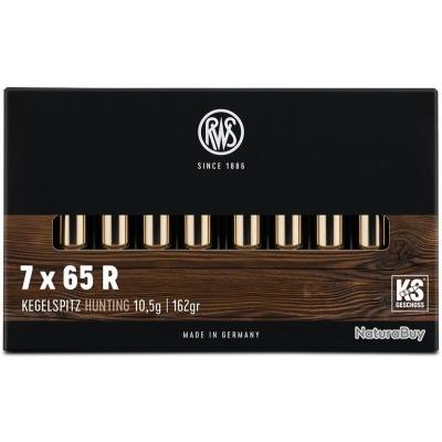 Munitions RWS Cal.7x65R KS 10.5g 162 grains par 60 - Balles Calibre ...