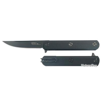 Couteau KA BAR Ek Folder Lame Acier S35VN Black Manche GFN Linerlock Clip EK201 - Couteaux ...