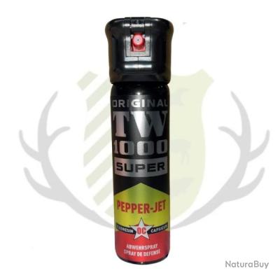Opédef! Bombe de défense TW1000 Pepper-Jet Super 100 100 ml - Bombe lacrymogène à poivre (11401250)