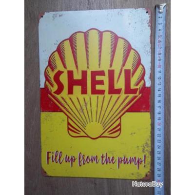 Plaque vintage collection réédition publicité SHELL - Objets divers ...