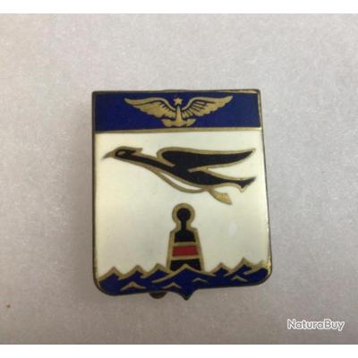 FRANCE INSIGNE AÉRONAVALE - Flottille 10 F - 24 F. émail, dos guilloché ...