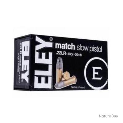 Munitions Eley Match Slow Pistol - Cal 22 LR - 40 / 1 - Munitions ...