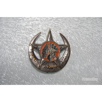 INSIGNE GUERRE INDOCHINE N.A.F : 10 ° BATAILLON MARCHE MAROCAINS ---- ARTISANALE ...