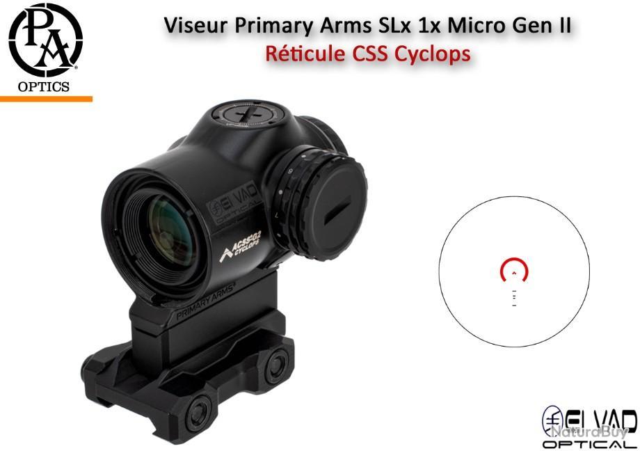 Viseur / Point Rouge Primary Arms SLx 1X MicroPrism Gen II - Réticule ...