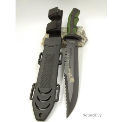 Couteau Soldier Vert Lame 19 cm 556 - Couteaux tactiques et de combats ...