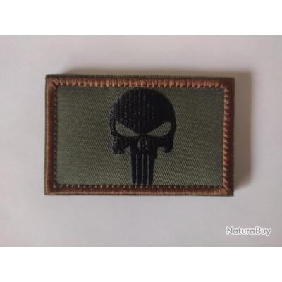Patch/Ecusson Punisher Kaki-noir velcro - Patchs et écussons tactiques et sécurité (11505582)