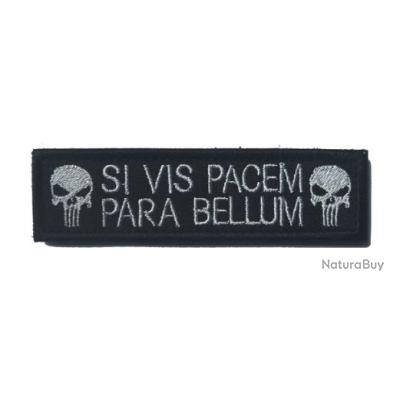 Patch - Punisher - SI VIS PACEM PARA BELLUM - Blanc - velcro ...