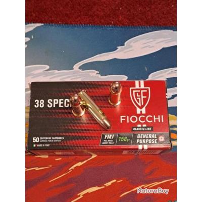 FIOCCHI CAL. 38 SPECIAL FMJ 158 GRAINS / BTE DE 50 MUNITIONS ...