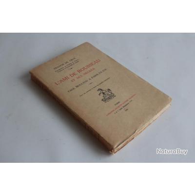 Livre Francis de crue l'ami de Rousseau et Necker 1926 - Livres anciens ...
