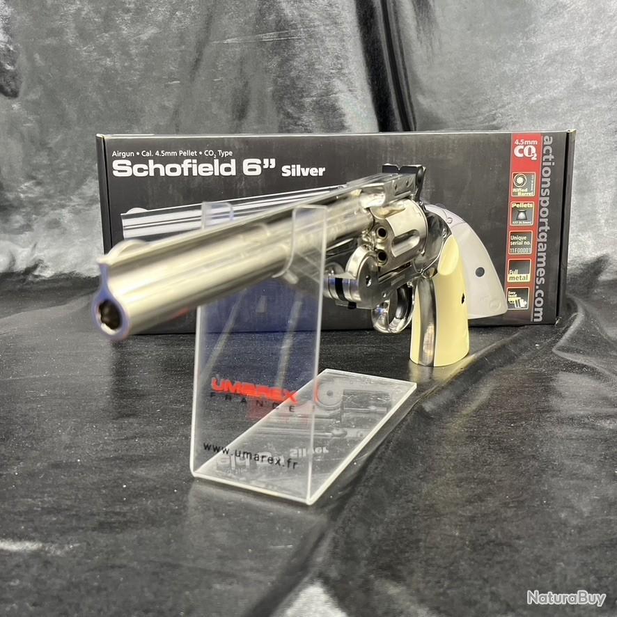 REVOLVER "SCHOFIELD 6" - IVORY FULL METAL - Cal. 4.5 PLOMBS - CO2 ...
