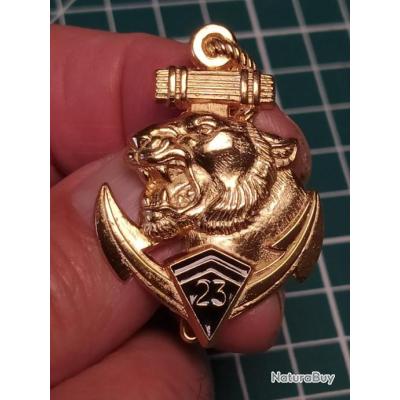 INSIGNE 23 EME REG D'INFANTERIE COLONIALE, 23 EME RIC - Insignes - Pucelles - Fourragères (11546299)