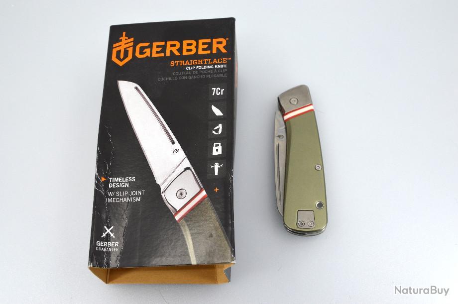 Couteau pliant Gerber - Straightlace - Couteaux à ouverture assistée ...