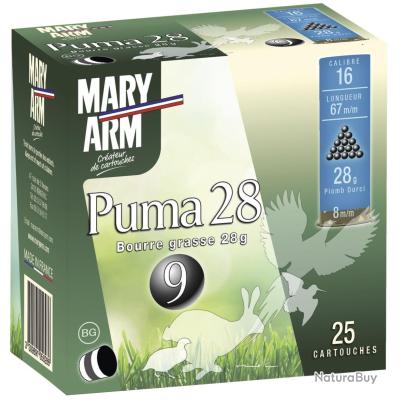 CART. MARY ARM PUMA 28 CAL. 16 67 MM 28 G BG BTE 25 - Cartouches ...