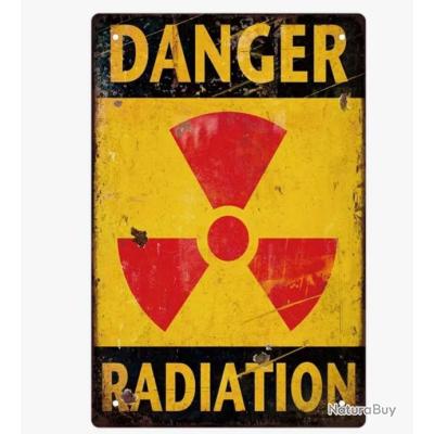 Plaque métallique DANGER RADIATION - Plaques de garde (11583020)