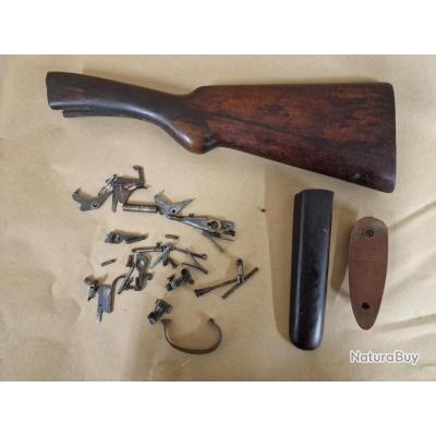 LOT DE PIECES POUR FUSIL JUXTAPOSE MANUFRANCE ROBUST - Pièces détachées ...