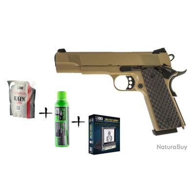 Pack de Noel réplique GBB Raven EU7 Noir + billes + gaz - Pistolets ...