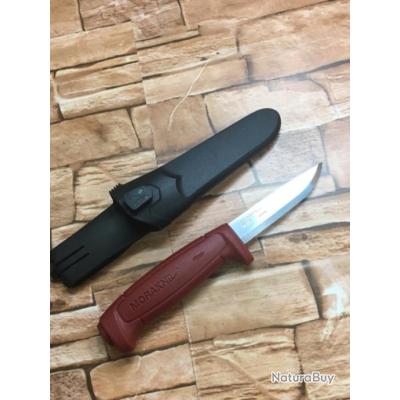 Poignard mora basic rouge carbone - Couteaux droits et fixes (11613723)