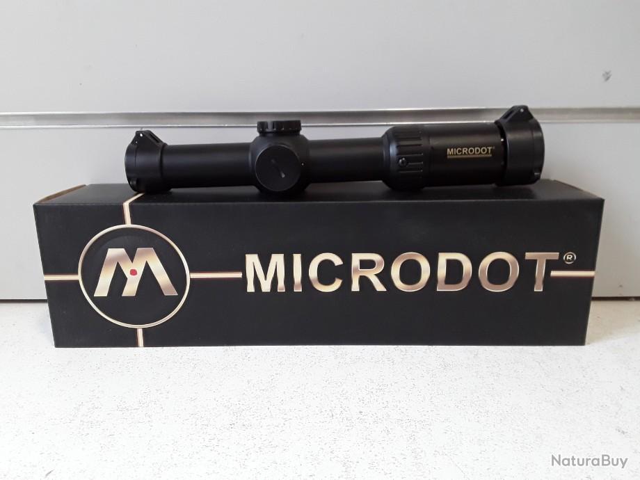 LUNETTE MICRODOT 1-8X24 RETICULE LUMINEUX ILLUMINATION FIBRE OPTIQUE ...