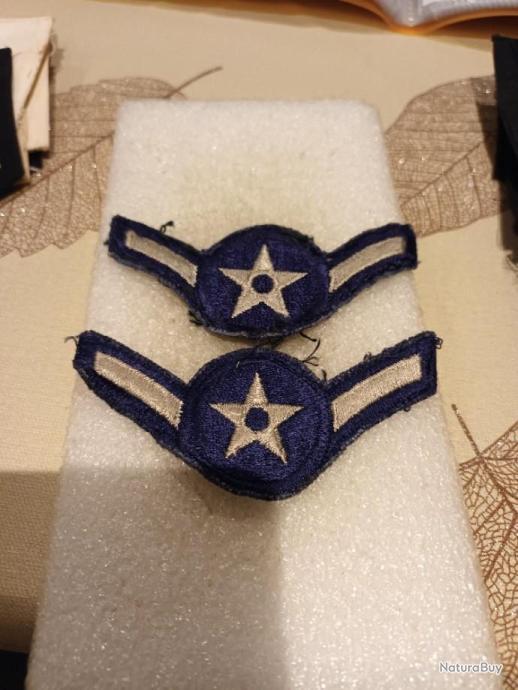 Lot de grades armée us USAF AIRMAN ORIGINAL - Epaulettes - Grades ...