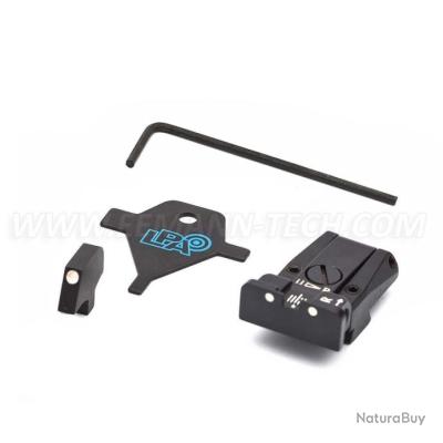 LPA SPR80CT30 Adjustable Sight Set for COLT SERIES 80 with White Dots ...