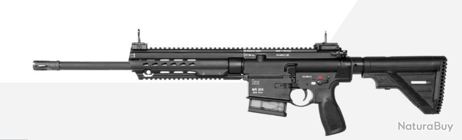 CARABINE H&K MR308 A3 NOIR CAL.308 16.5" CANON FIN SLIM LINE 10 COUPS ...