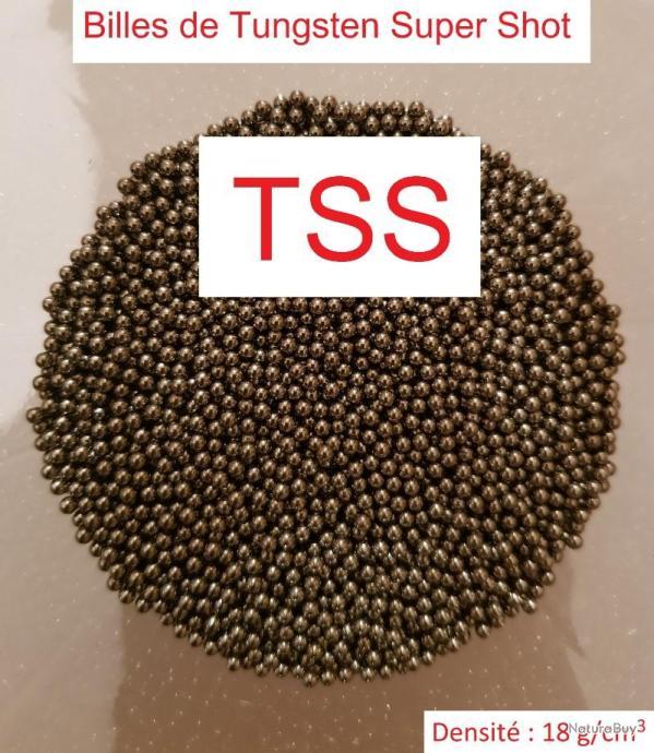 TSS en #5 / 2000gr / Diamètre 3mm / Billes de Tungsten Super Shot / Haute densité : 18 g/cm3 ...