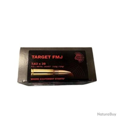 CARTOUCHES GECO TARGET FMJ CAL.7.62X39 8G 124GR PAR 50 - Munitions de ...