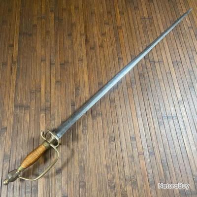 ÉPÉE À PAS D'ÂNE FORTE LAME XVlll ÉME - Epées (11659335)