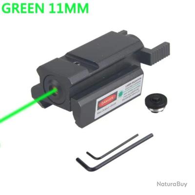 Pointeur laser pour pistolet avec rail picatinny weaver et interrupteur ...