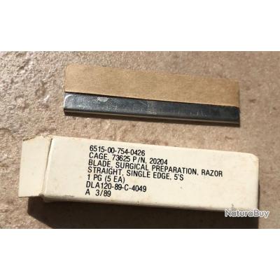Lame de rasoir us blade surgical preparation razor (military viet nam ...