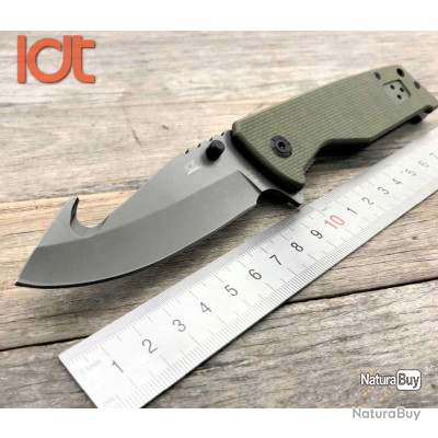 Couteaux tactiques de survie X23A, manche en Fiber de carbone ...