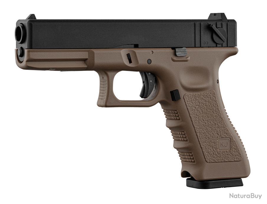 Réplique airsoft KJ Works KP-18 full auto gaz metal slide-KP-18 full ...