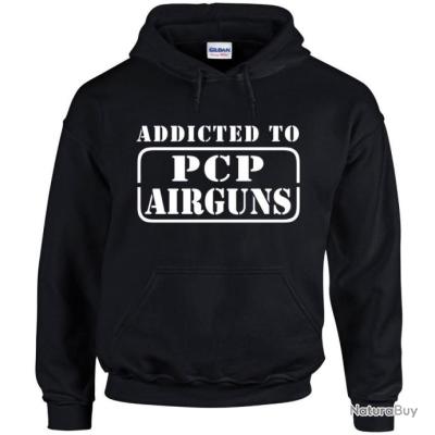 Sweat à capuche ADDICTED TO PCP AIRGUNS Slugs Diabolo Pellet Air Arms ...