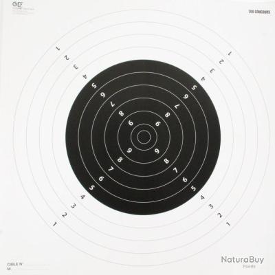 CIBLE DE TIR CARTON CARABINE 300M CONCOURS - C300 VENDUE A L'UNITÉ ...