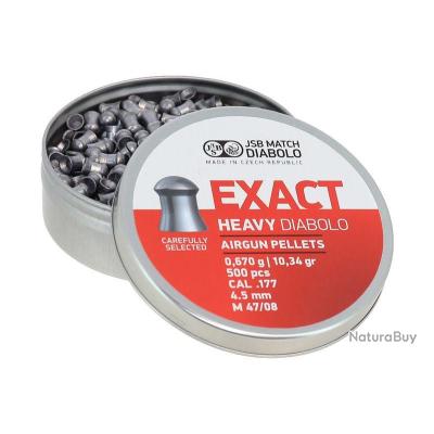 Plombs JSB Exact Heavy cal 4.5 mm par 500 - Plombs pour air comprimé (11817179)