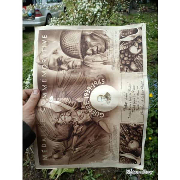 Médaille commémorative. Documents d attestation - Objets divers (11817411)