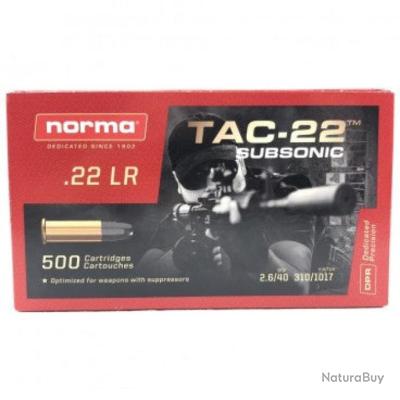Balles Norma Subsonic - Cal. 22LR - Par 1 / 22LR - Munitions - Balles ...
