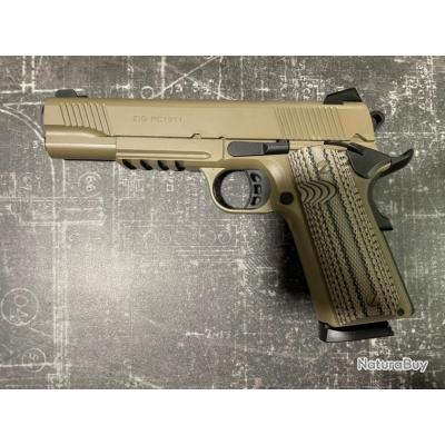 PISTOLET TISAS ZIG PC 1911 FDE CAL 45ACP 5'' - Pistolets de Catégorie B ...