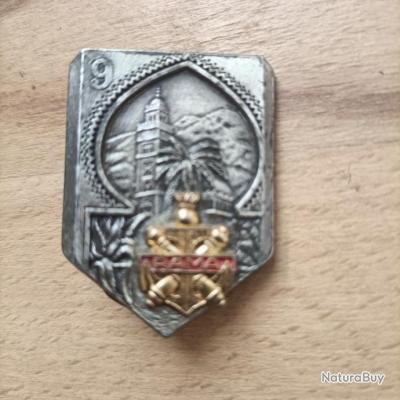 Insigne du 9 Régiment d'Artillerie de Marine RAMa - Insignes - Pucelles ...