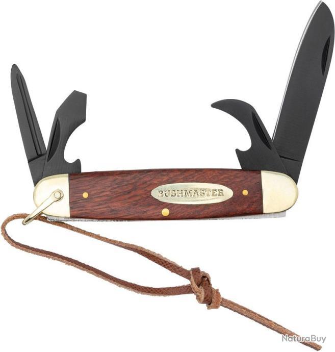 Couteau United Cutlery Bushmaster Ranger Scout Manche Bois 4 Lames ...