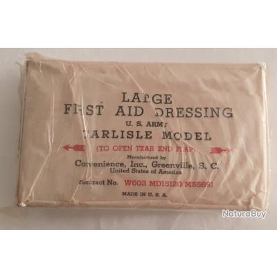 US153605a Large first aid dressing - Pansements militaria (11880536)