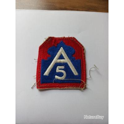 Patch armée us 5th ARMY ww2 original 1 - Insignes en tissu - Patchs ...