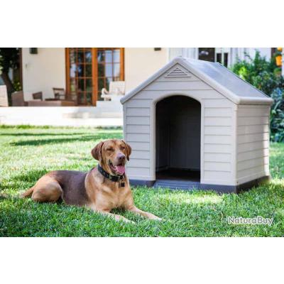 Niche XXL en PVC abri chien GEANT cabane niche plastique niche moderne ...